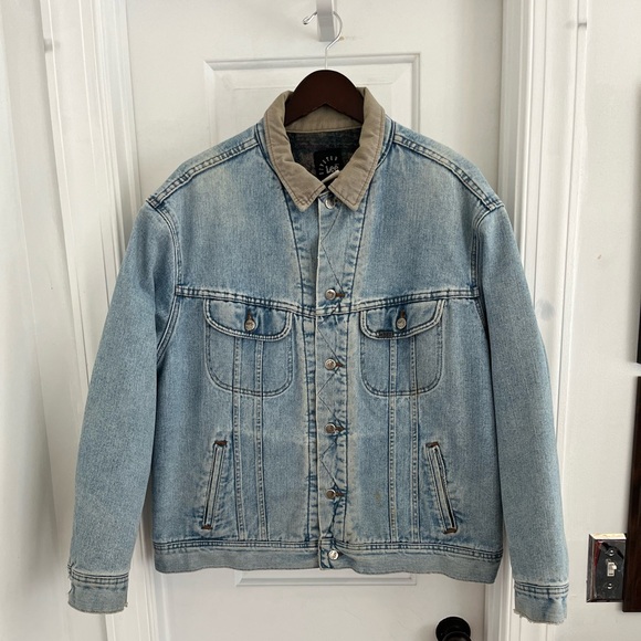 Lee | Jackets & Coats | Vintage Lee Riveted Blanketlined Denim Trucker ...